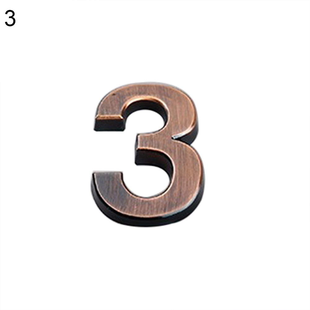 Modern House Numbers - 0-9 Modern House Door Plaque Address Arabic ...