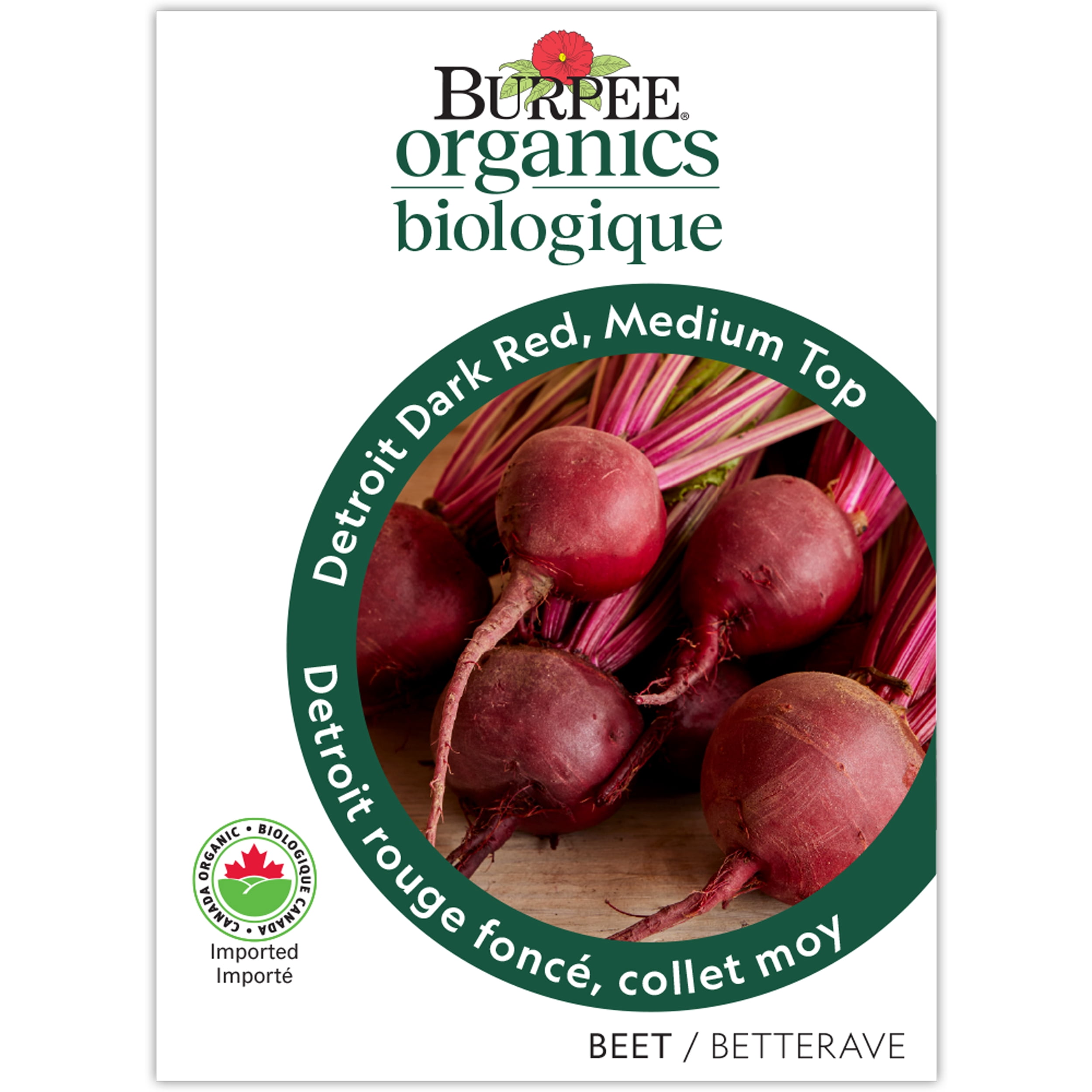Burpee Organic Detroit Dark Red Medium Top Beet, Plant Seeds for Home ...