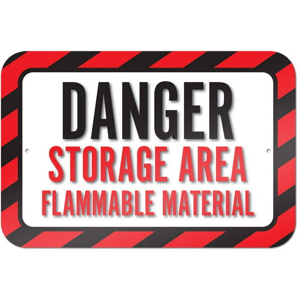 Danger Storage Area Flammable Material Sign - Walmart.com