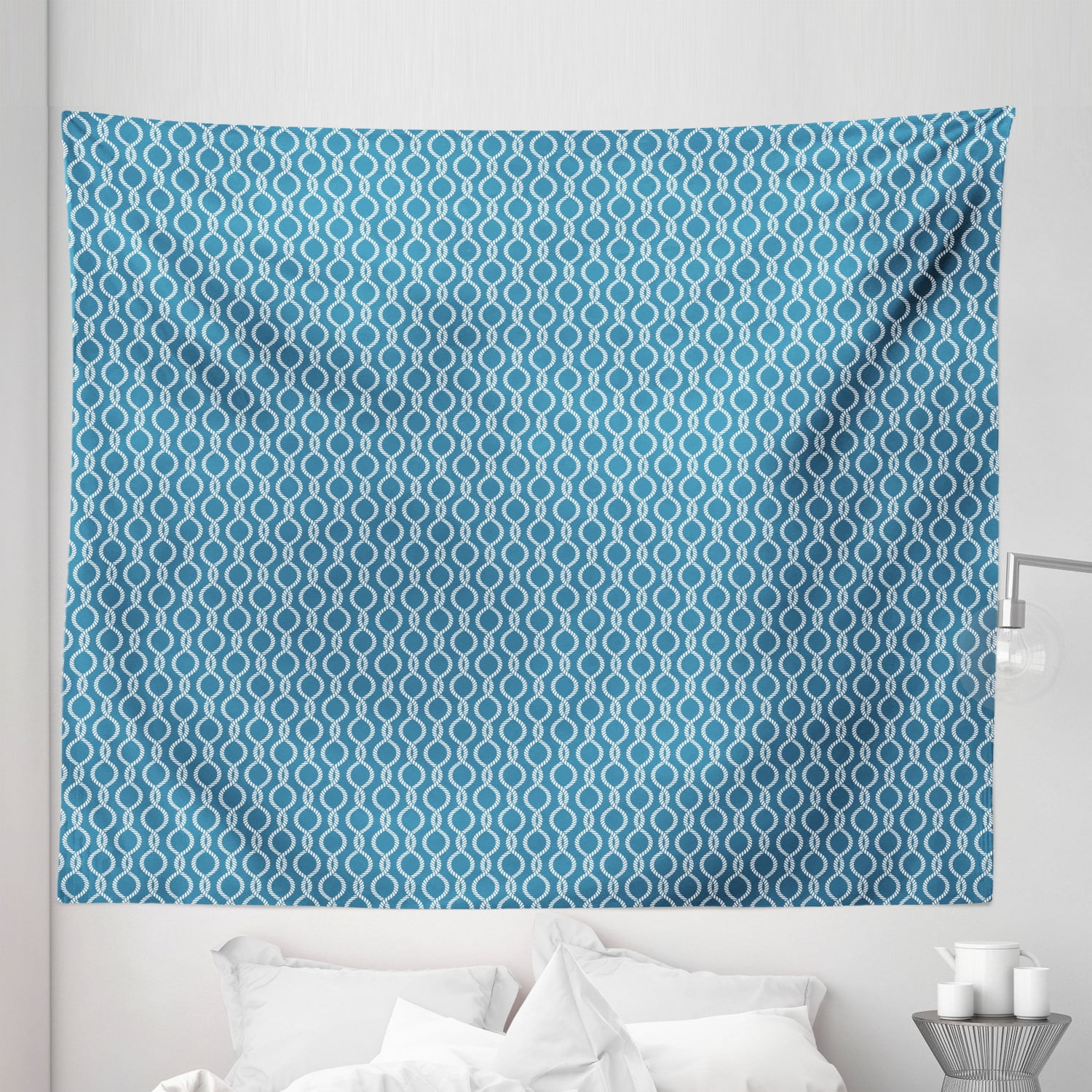Nautical Tapestry, Sailor Knot Pattern with Marine Inspirations Naval ...