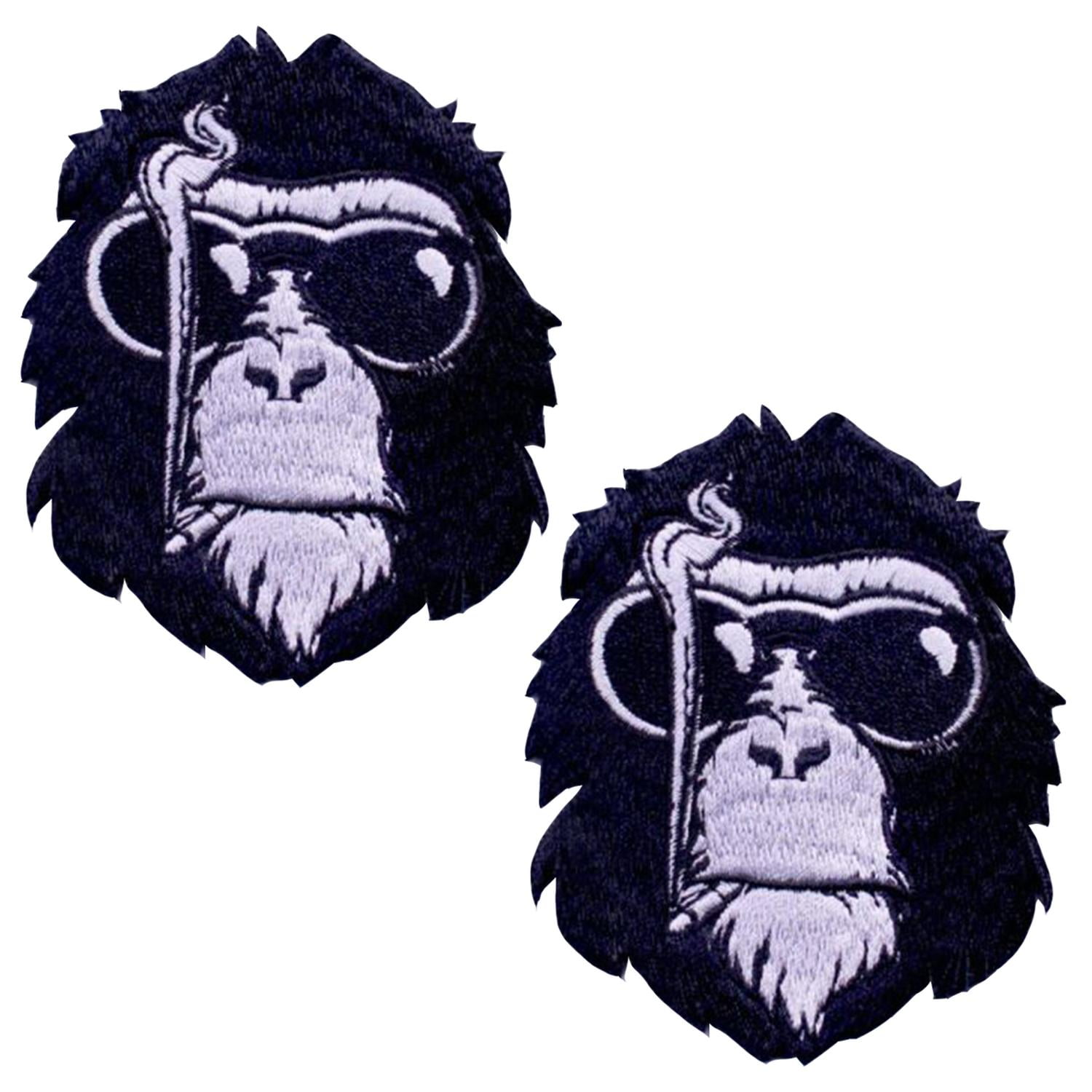 Parche Termoadhesivo para Mochilas Monkey03 2 Parches Chimpancé 7x9cm ...