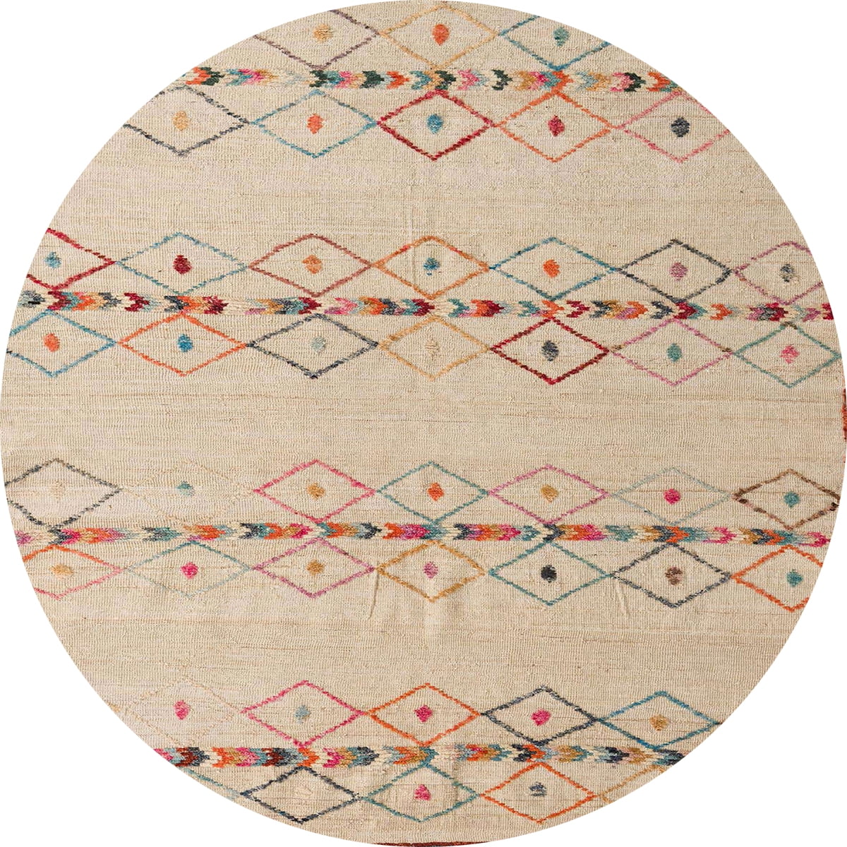 Ahgly Company Indoor Round Abstract Light Copper Gold Solid Area Rugs ...