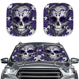 NETILGEN Novelty Mushrooms Print Car Sunshade Portable Fold Up Sun Protector Visor Ultraviolet Proof Car Windshield Sun Shade Decorations for Women Men Walmart