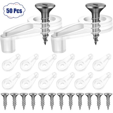 1/8 in., Clear Acrylic Mirror Clips (6-pack) - Walmart.com