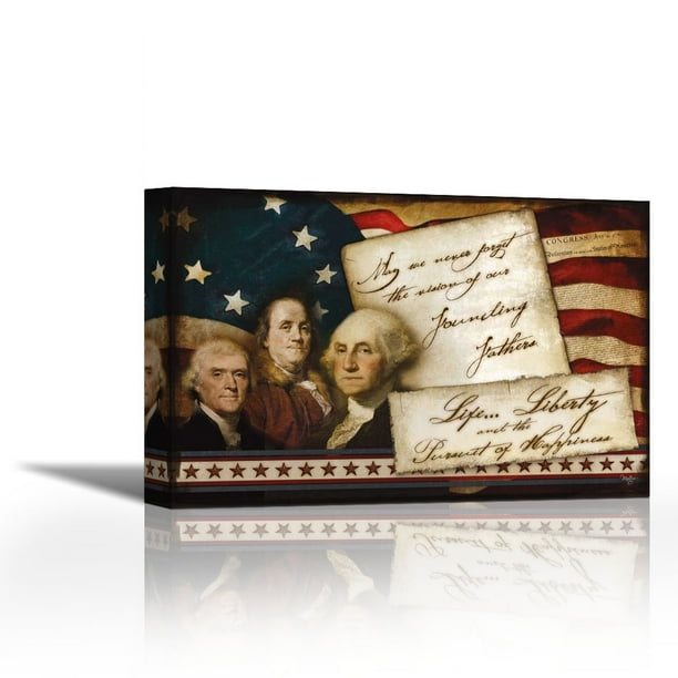 Founding Fathers - Contemporary Fine Art Giclee on Canvas Gallery Wrap ...