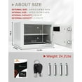Biometric Fingerprint Home Safe, 1.2 Cubic Feet Digital Security Safe ...