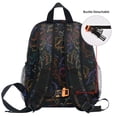 ALAZA Dinosaurs Neon Pattern School Backpack Student Bookbag Mini Bag ...