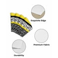 Black Yellow Round Table Placemats Set of 4 Wedge Placemats, Garden ...