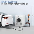 Nilight EV Dryer Y Splitter Adapter Cord 30 Amp Male Plug to Two 30Amp ...