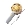 Portable Handheld Fan for Summer Outdoor Bedroom Desk - Rechargeable ...