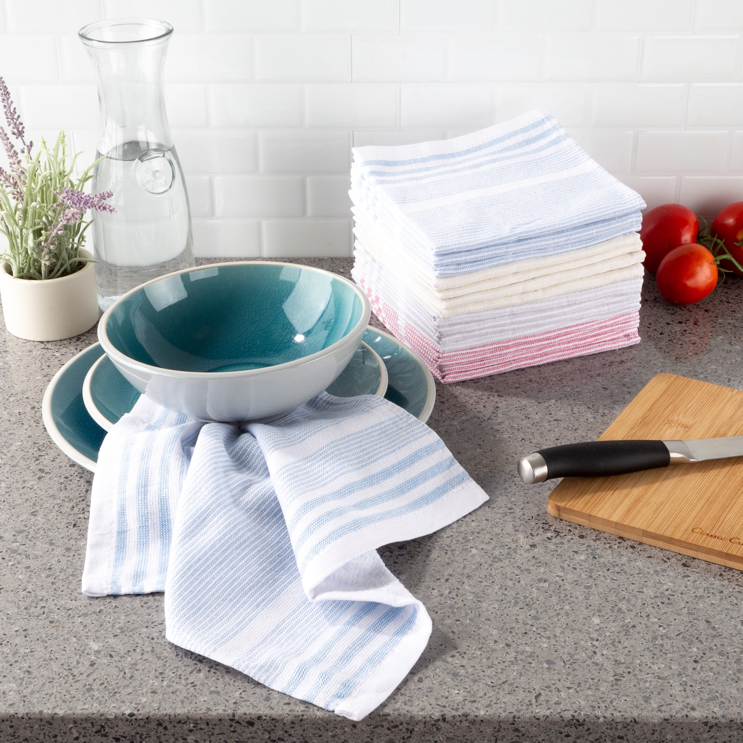 Somerset Home, 16 Pack, Absorbent Dish Cloths, Assorted Colors ...