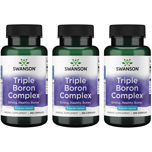 Suplemento Swanson Triple Boron Complex Bone Health 250 cápsulas ...