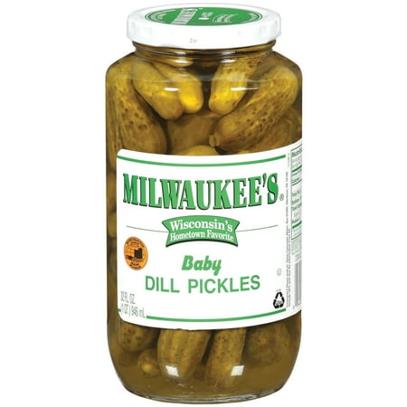 Milwaukee's Baby Dill Pickles 32 Fl Oz Jar - Walmart.com