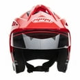MMG Adults Motorcycle Open Face Helmet with Flip Up Visor, DOT Approved ...