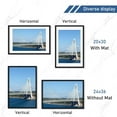 24x36 Poster Frame Set of 4 Black with Mat for 20x30 Photos or Without ...