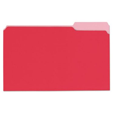 Deluxe Colored Top Tab File Folders, 1/3-Cut Tabs, Legal Size ...