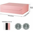IYFFDFE-Pink Extra Large Gift Box with Lid 1 Pcs 19x16x6 Inches, Gift ...
