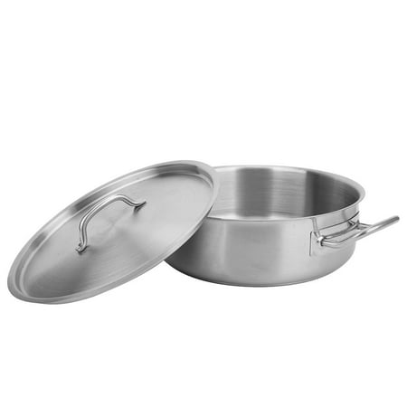 Cergrey Stainless Steel Composite Bottom Double Handle Cooking Pot with ...