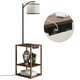 SUNMORY Floor Lamp with Table, Lamps for Living Room with USB Port ...