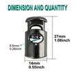 Uxcell 1.06" x 0.55" x 0.39" Spring Cord Locks End Fastener Single Hole ...