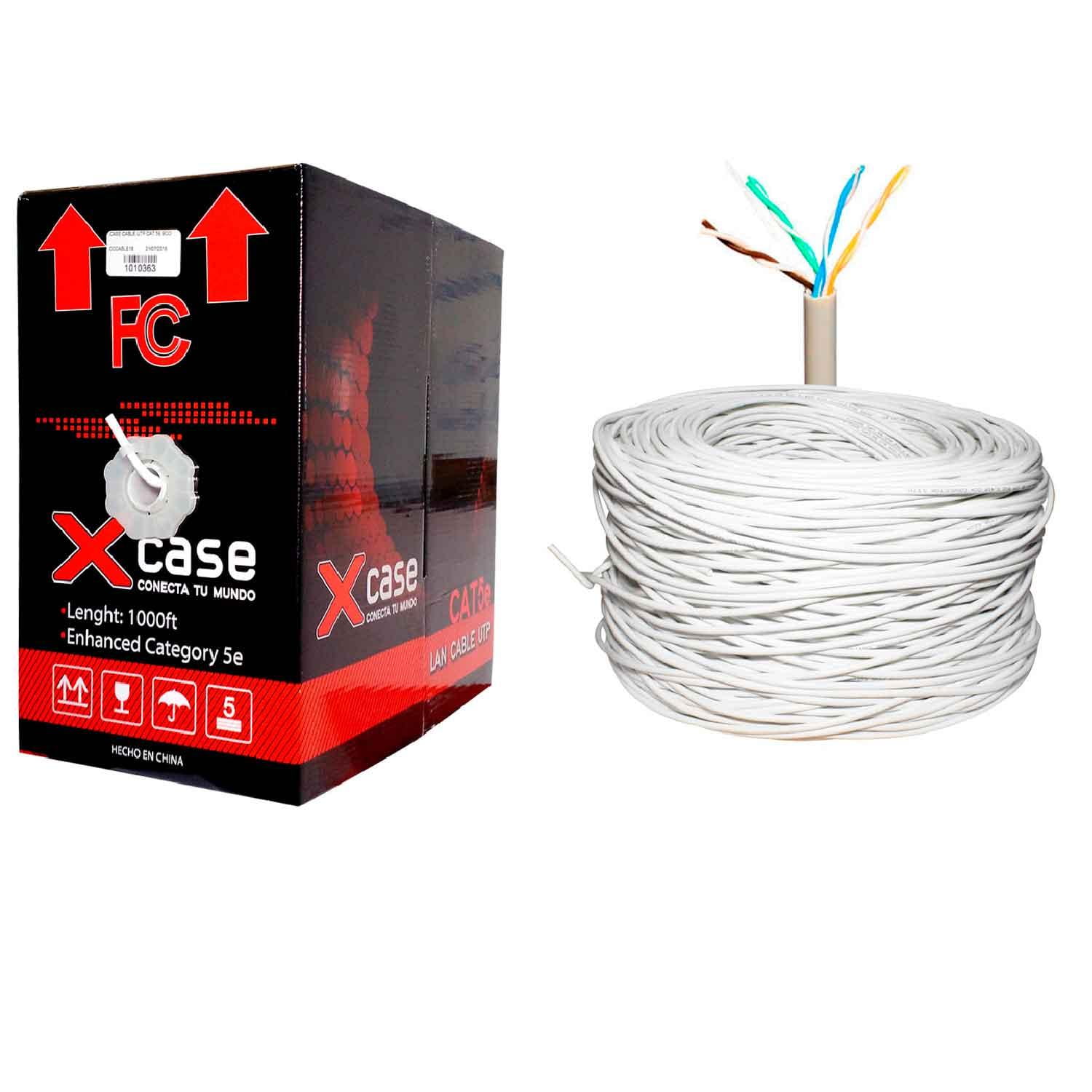 Bobina de Cable UTP CAT5e 8 Hilos 305Mts Xcase ACCCABLE18 | Walmart en ...