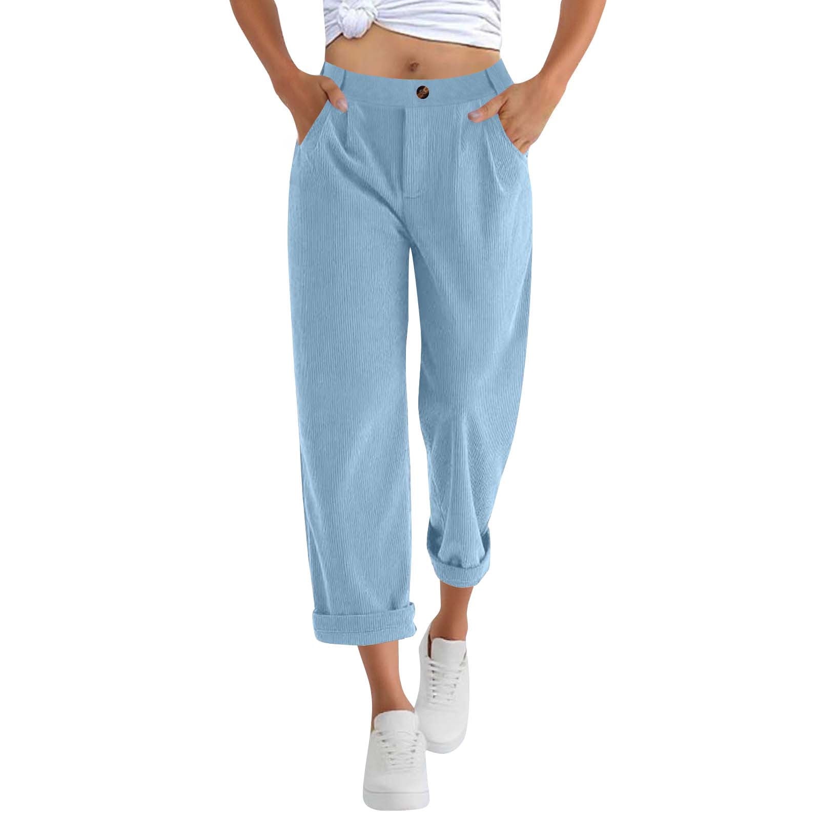 Click here for Abatab Corduroy Pants For Women Vintage High Waist... prices