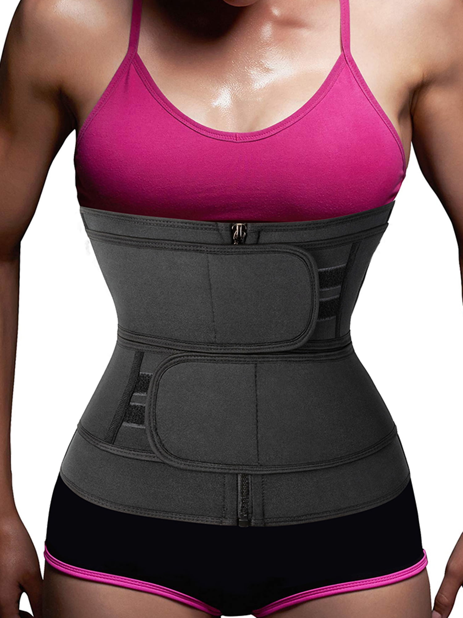SHAPERIN Neoprene Sauna Waist Trainer Sweat Girdle Belt for Women ...