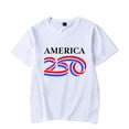 2026 America250 Independence Day Theme Print T-Shirt - Unisex O-Neck ...