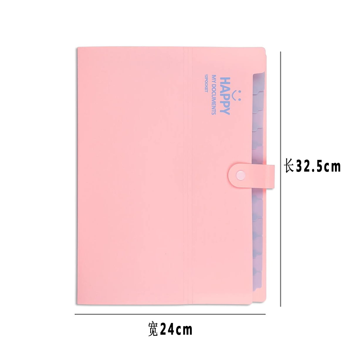 6 poket File Organiser A4 Letter Paper Pockets Accordion Document Bag ...