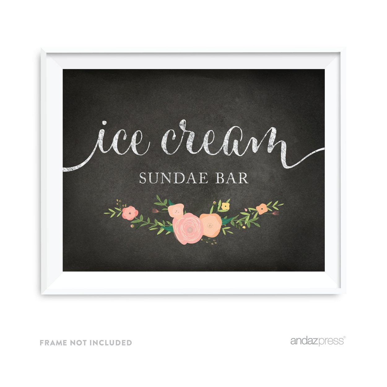 Ice Cream Sundae Bar Signs
