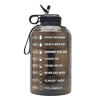 3.78l Water Bottle Hydration With Motivational Time Marker Reminder ...