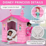 Disney Princess Plastic Indoor,Outdoor Playhouse with Easy Assembly ...
