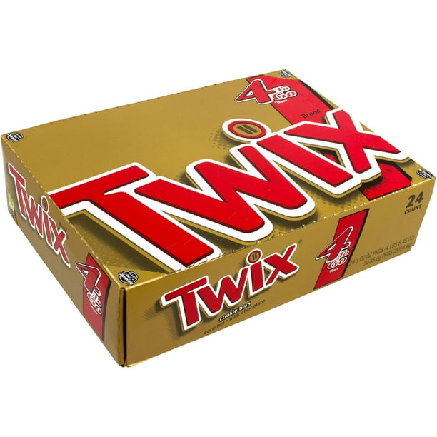 Twix Caramel Cookie Bars, 1.79 oz, 36 count - Walmart.com - Walmart.com