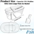 Buckets for Parties, 15L Large Ice Bucket, 4 Gallon Champagne Bucket ...