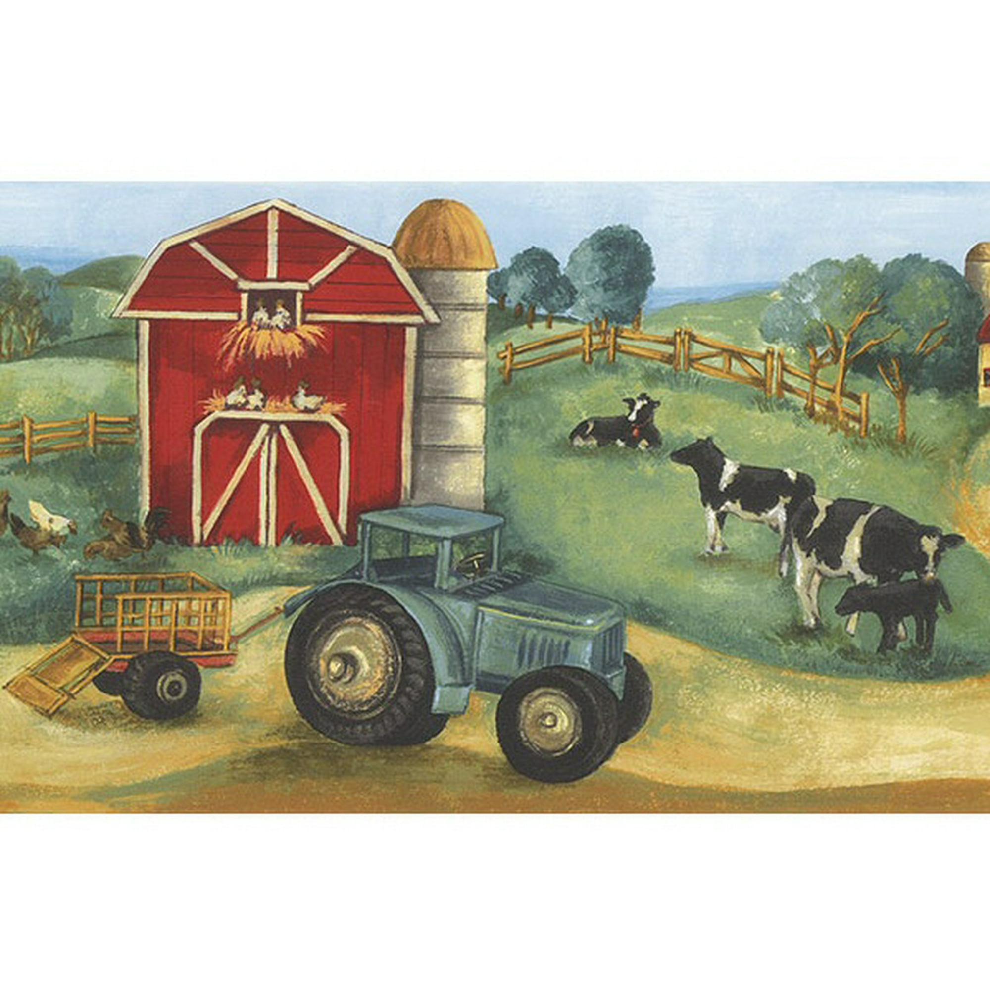 John Deere Tractor Wallpaper Border