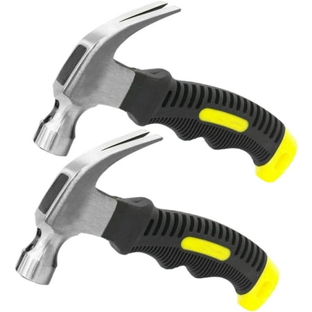 CARBONLIKE 2 Pack Mini Claw Hammer 250g Head Weight - 8oz Short Hammer ...