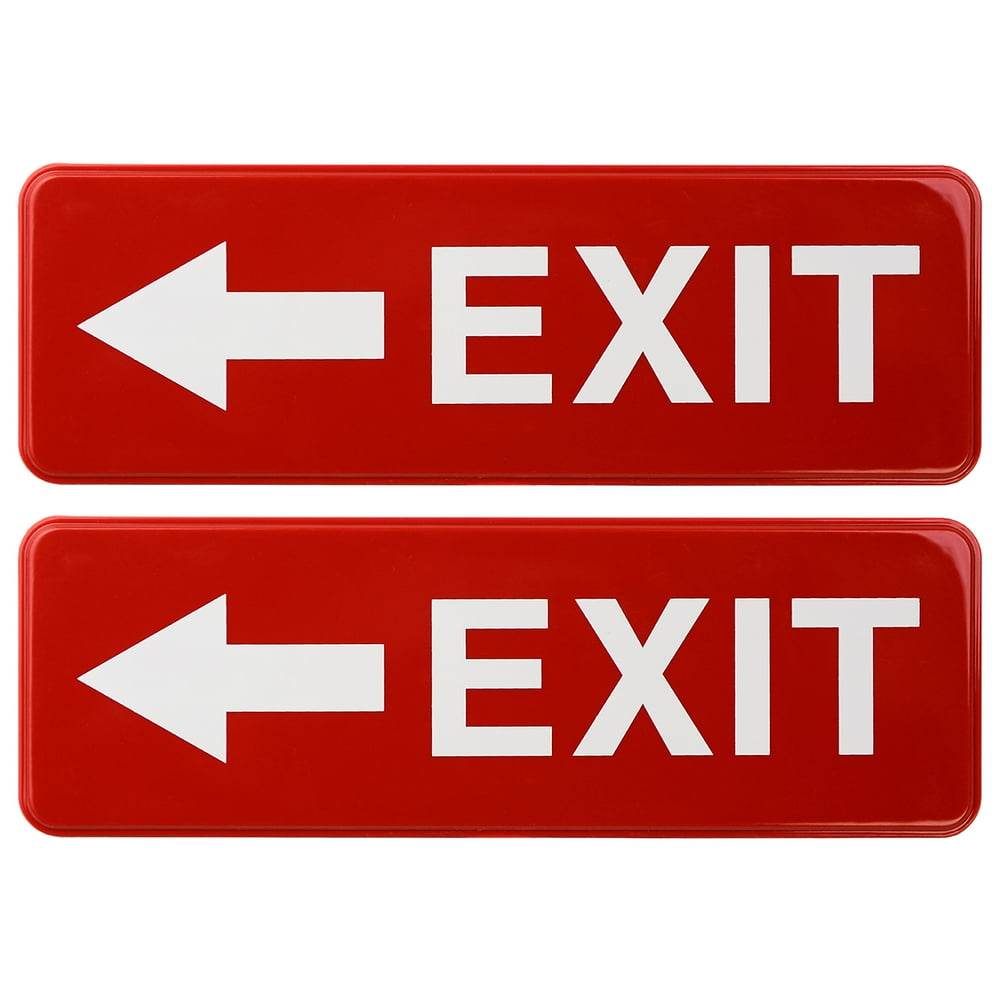 Exit Signs Left Arrow, 9x3, Pack of 2 (Red) - EGP-HD-0281 - Walmart.com ...