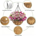 2 Pack 18 Inch Extra Large Deep Hanging Baskets for Plants Outdoor ...