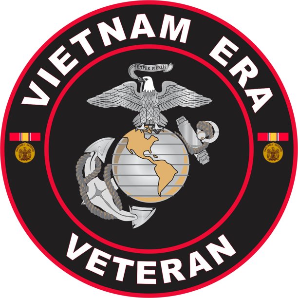 3.8 Inch U.S. Marine Corps Vietnam Era Veteran Decal - Walmart.com ...