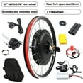 Wuzstar 48V 1000W E-Bike Conversion Kit 20" Rear Wheel Electric Bicycle ...