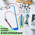 5 Sets 24 Inch Pen Leash Tether for Clipboard Lanyard Holder Anti-Lost ...
