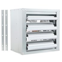 24" Wall Mounted Exhaust Fan,Greenhouse Exhaust fan with Automatic ...