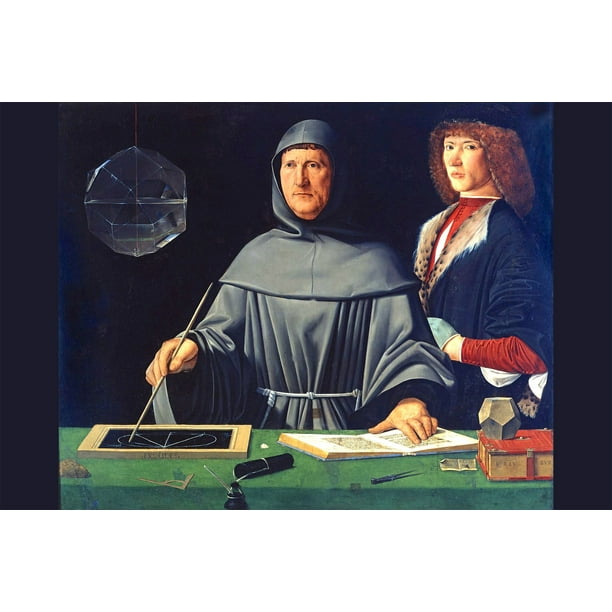 24x36 gallery poster, Portrait of Luca Pacioli, father of accounting ...