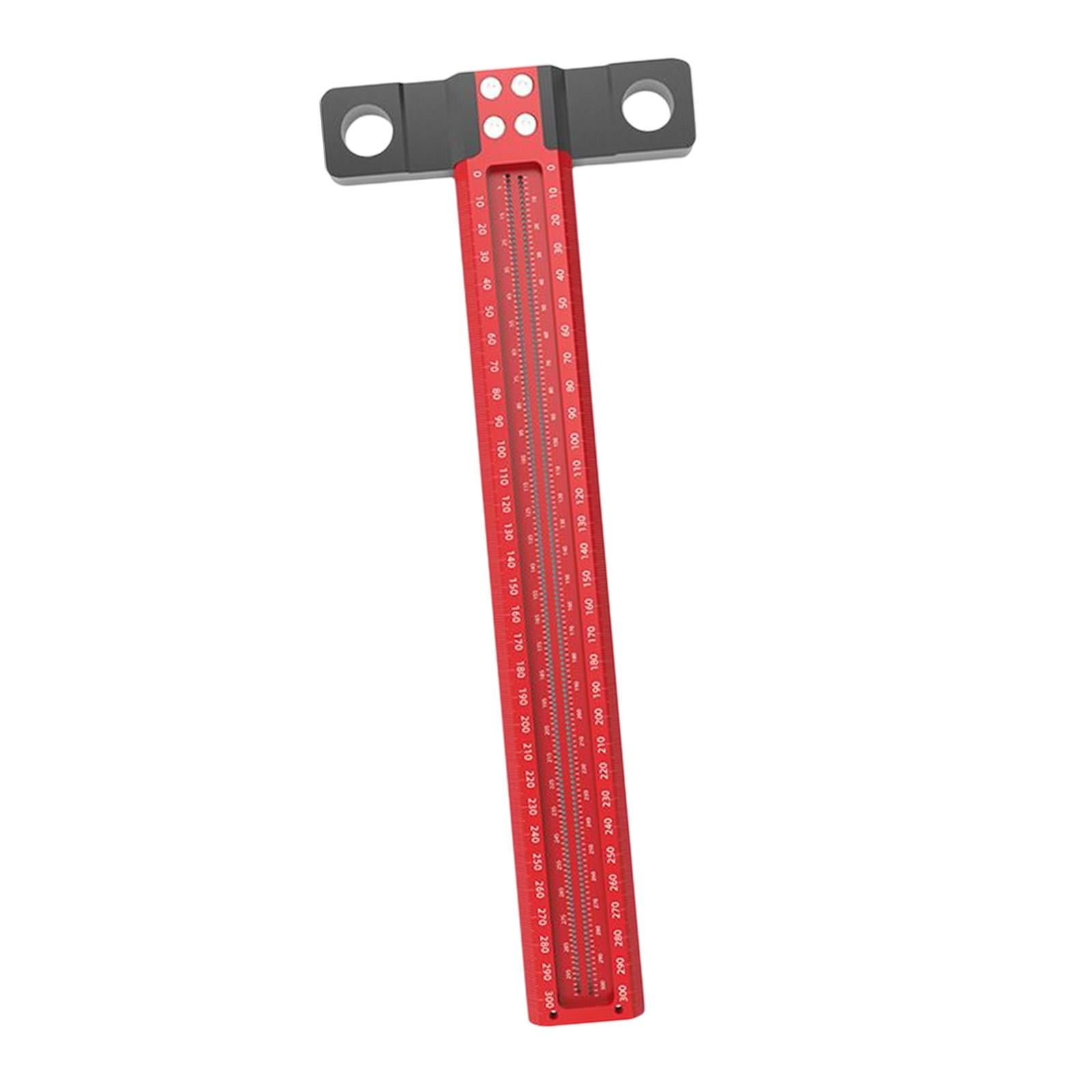 Woodworking Scriber T Shaped Hole Ruler Multifunction Woodwork Scribing ...