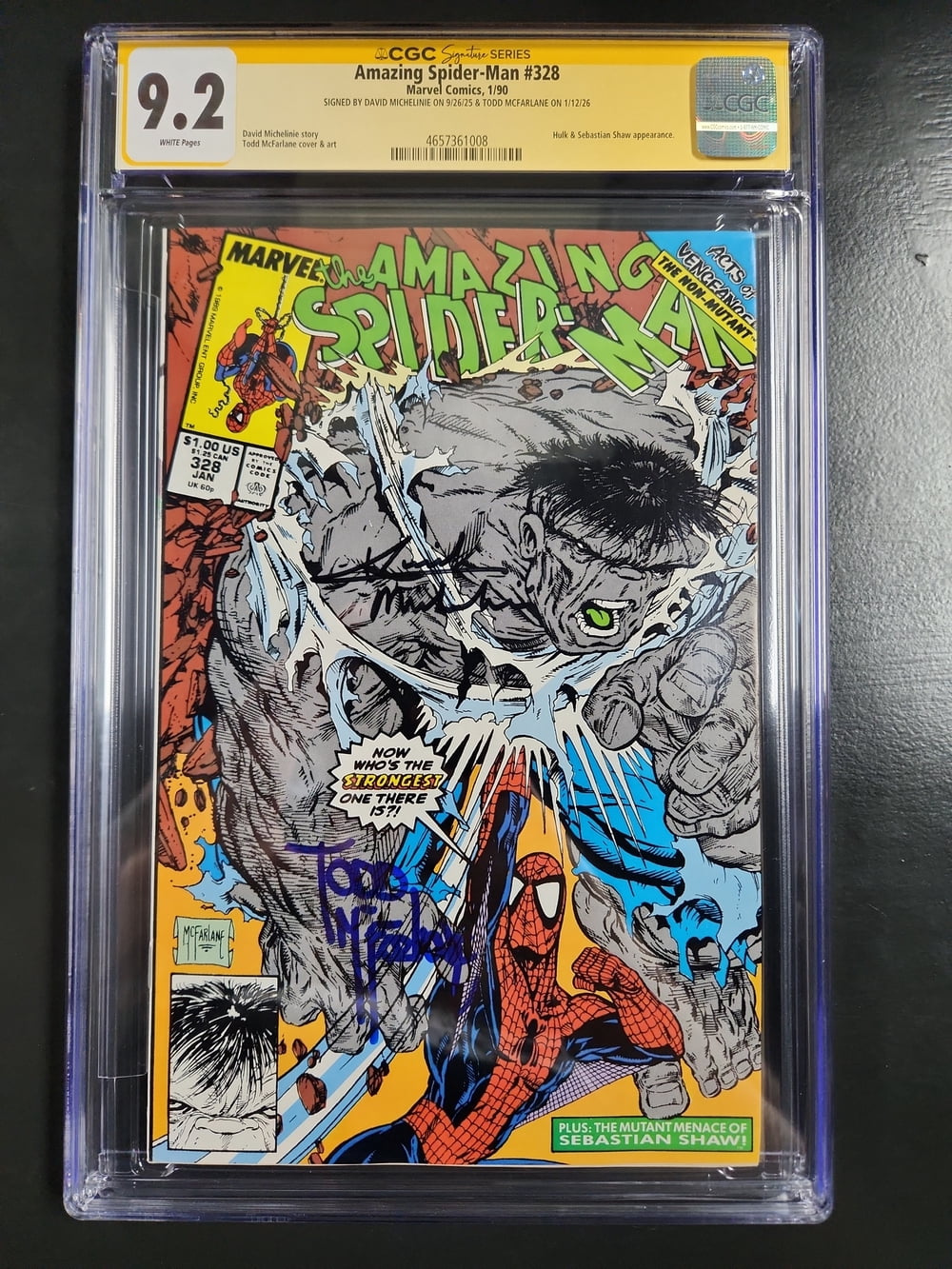Amazing Spider-Man #328 - CGC 9.2 Comic Book - Walmart.com
