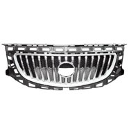 New Aftermarket Premium Fit Matte-Dark Gray / Chrome Front Grille ...