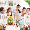 16 Pack Wood Easel Stands for Painting Canvases, Art Crafts, Tripod ...