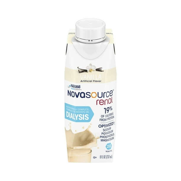 Nestle Novasource Renal Nutritionally Complete Formula Vanilla 8 oz ...