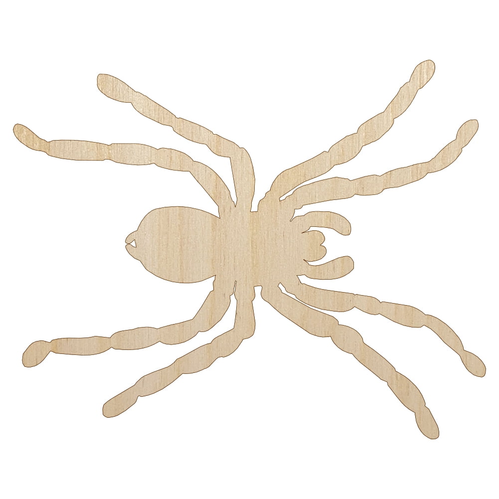 Spider Solid Wood Shape Unfinished Piece Cutout Craft DIY Projects - 4. ...