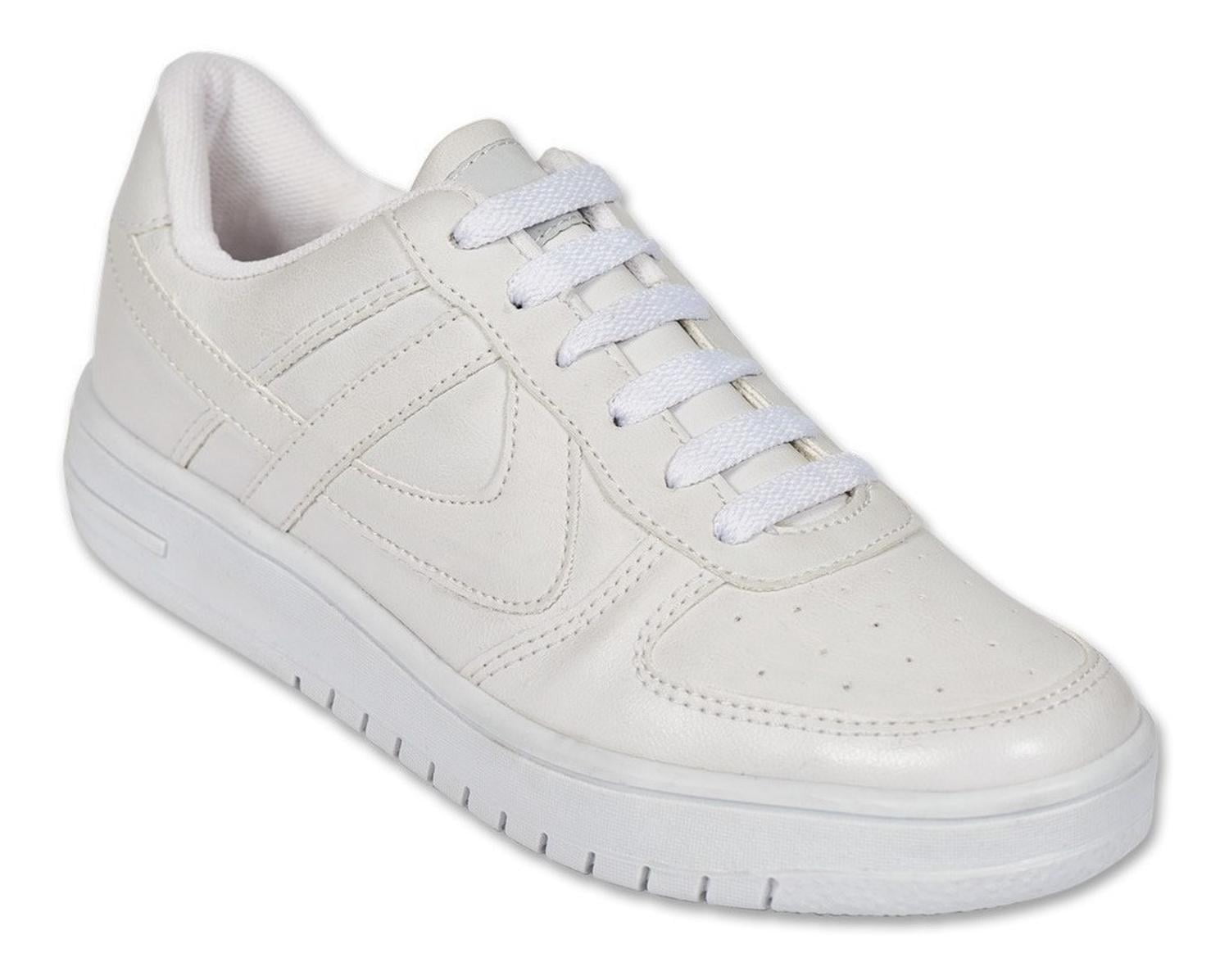 Calzado Dama Mujer Tenis Clasico Panam Tipo Piel Blanc Comod blanco 22 ...
